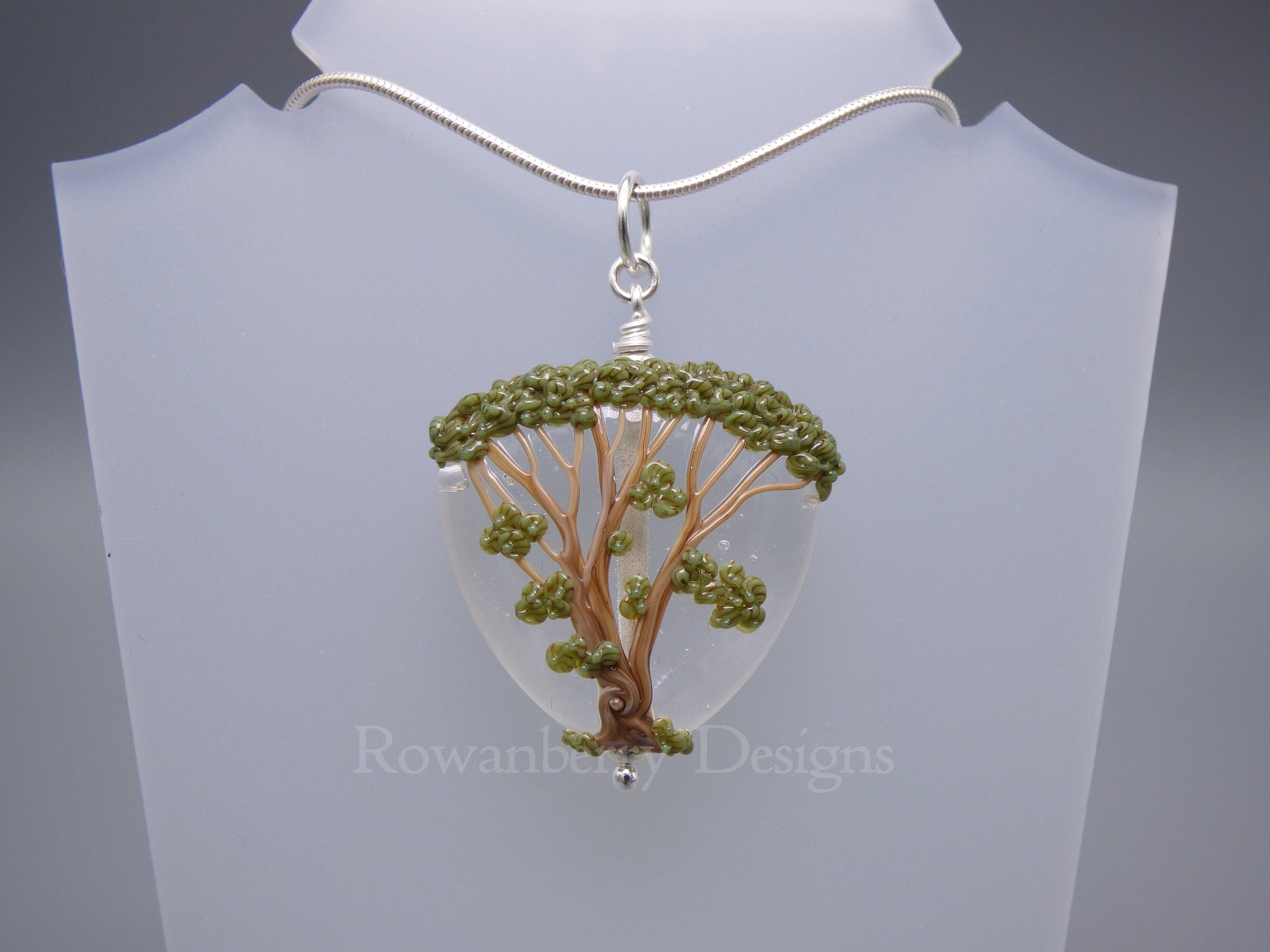 Summer Oak Tree - Pendant and (optional) Chain - Art Nouveau Handmade ...
