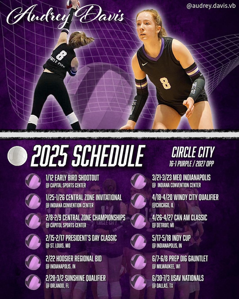 Sports Team Schedule Custom Graphic, for Social Media or Print - Etsy