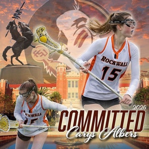 College Commitment Announcement Graphics - Etsy