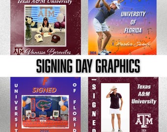 College Announcement Graphic, Customized Digital Edit - Etsy