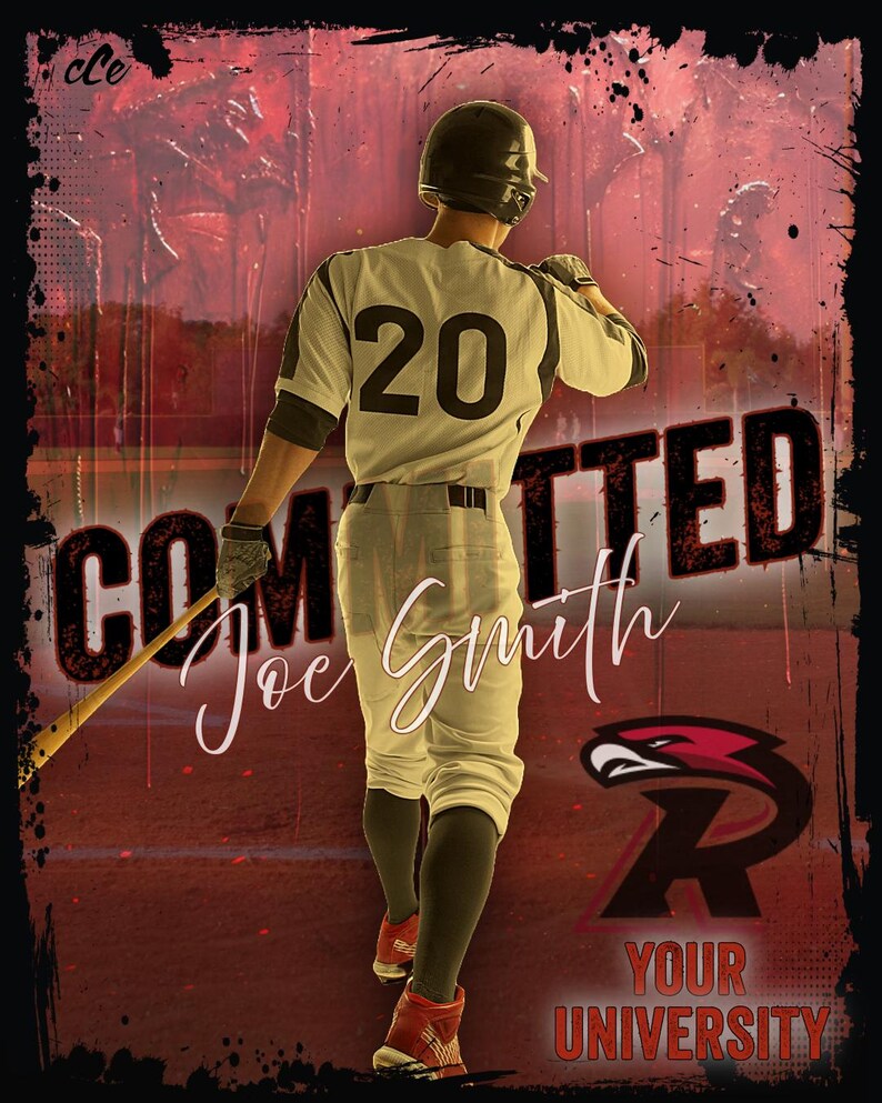 College Commitment Announcement Graphics - Etsy