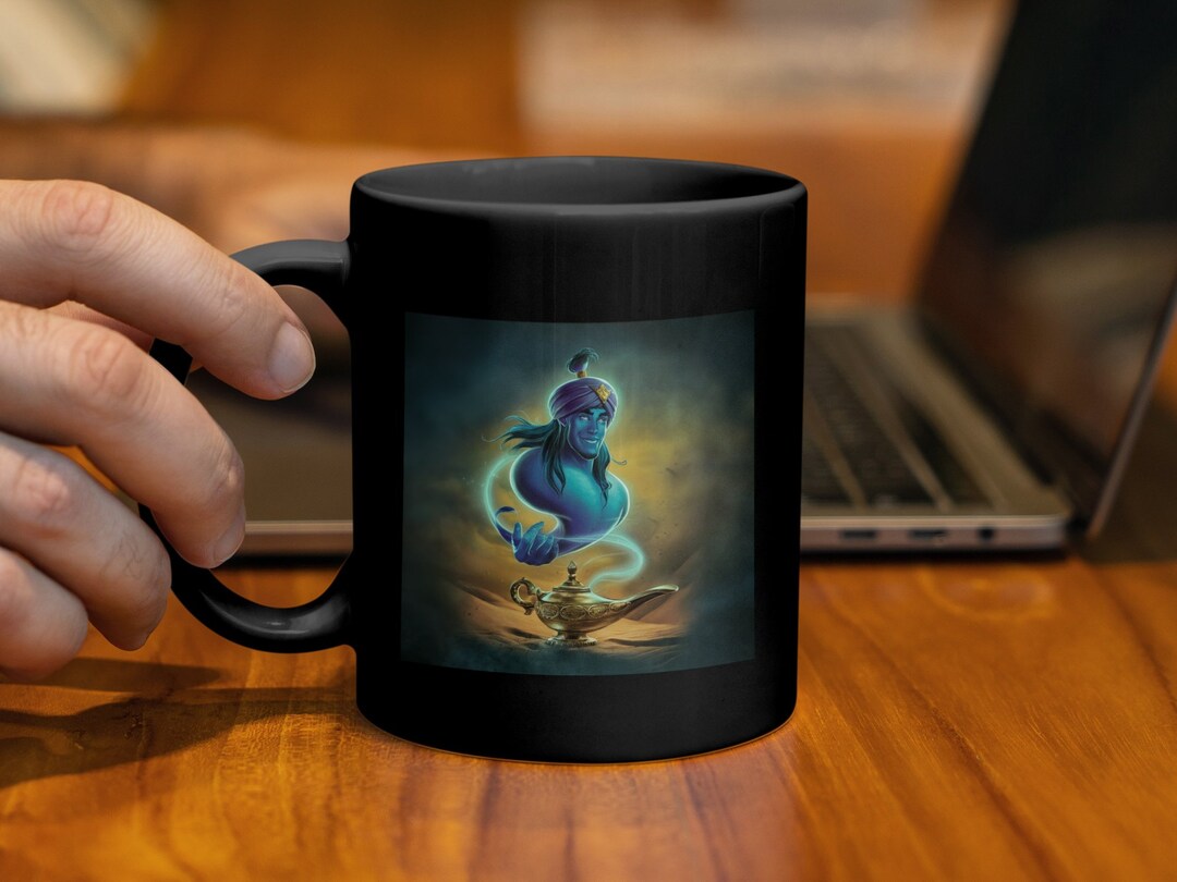Magic Genie Mug, Genie in a Lamp Artwork Mug, Fantasy Coffee Mug Gift ...