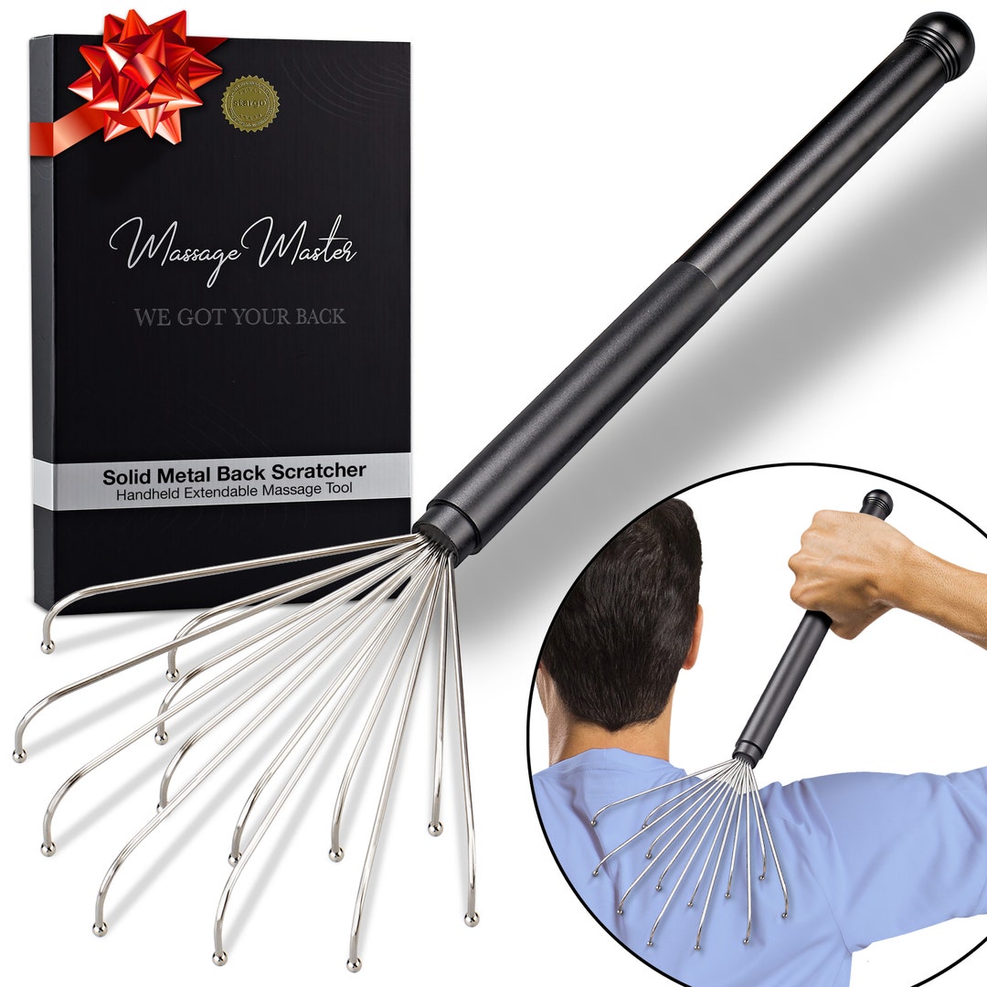 Massage Master Tickler Metal Back Scratcher Extendable for Men, Women ...