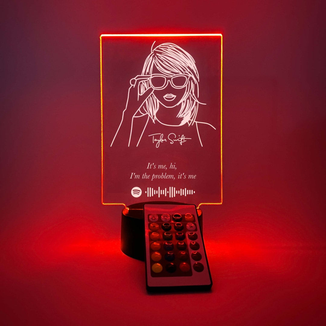 TS Swift Inspired Night Light up LED Table Desk Lamp Girls Room Decor ...