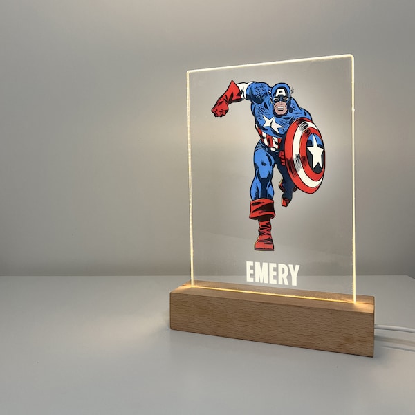 Superhero Nightlight - Etsy