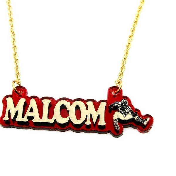 Spiderman Gold Chain - Etsy