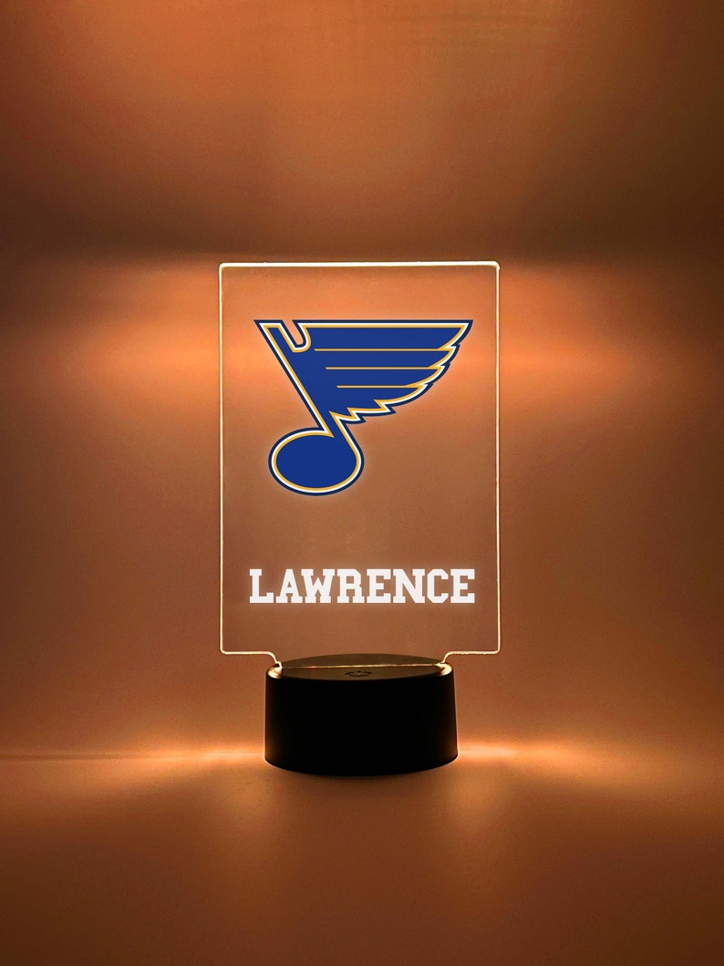 Night Light up LED Table Desk Lamp American Pro Hockey Player Fan ...