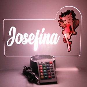 Betty Boop Boo Night Light up LED Table Lamp Energy Efficient Room ...