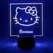 Cute Kitty Cat Night Light, Bedroom Decor, Custom Night Light, Kids ...