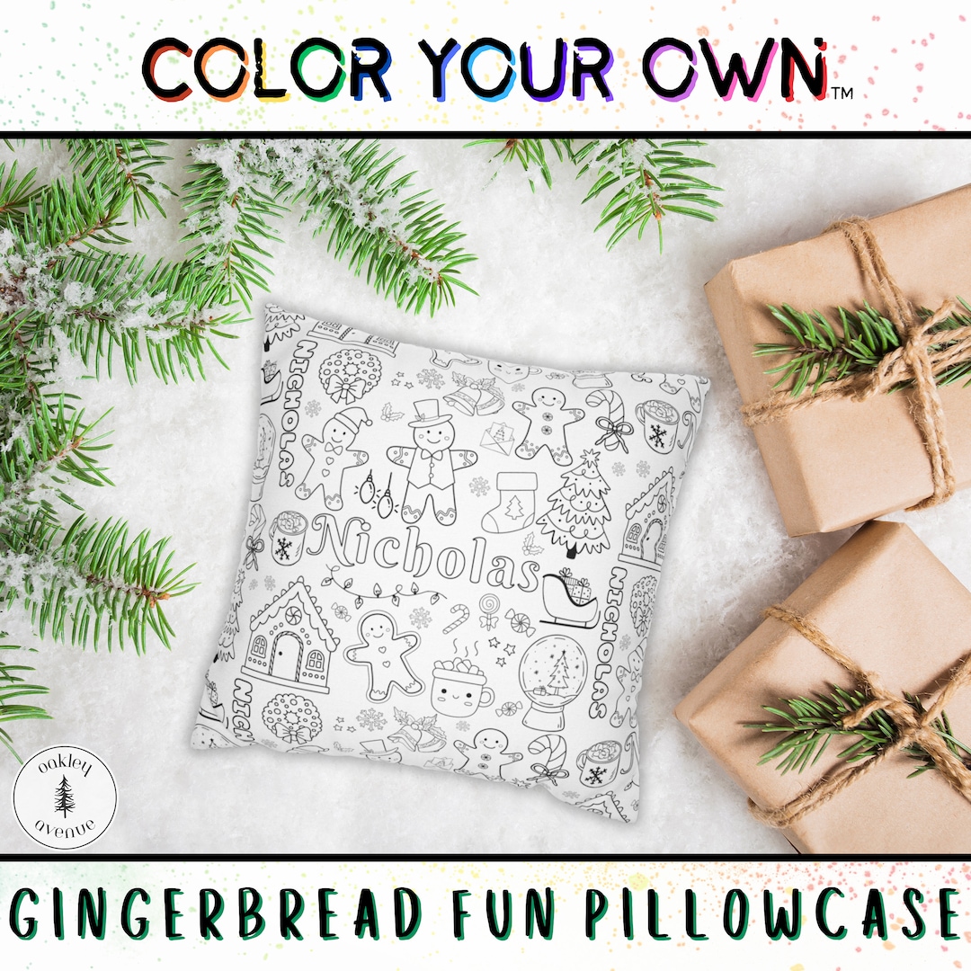 Gingerbread Fun Custom Christmas Pillowcase Personalized Holiday ...