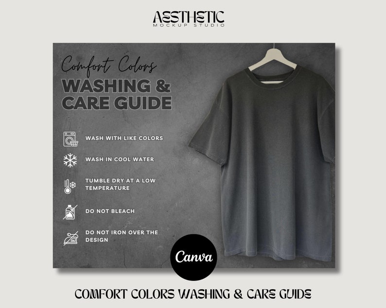 Comfort Colors Washing & Care Guide (PNG, PDF) - Etsy