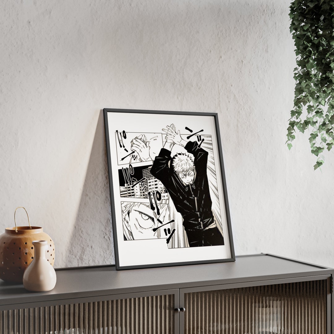 Jujutsu Kaisen Anime Wall Art Frame , Yuji Wall Art Frame , Manga Anime ...