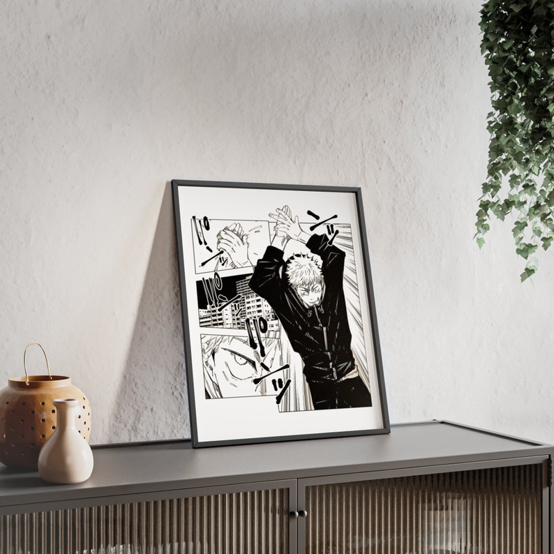 Jujutsu Kaisen Anime Wall Art Frame , Yuji Wall Art Frame , Manga Anime ...
