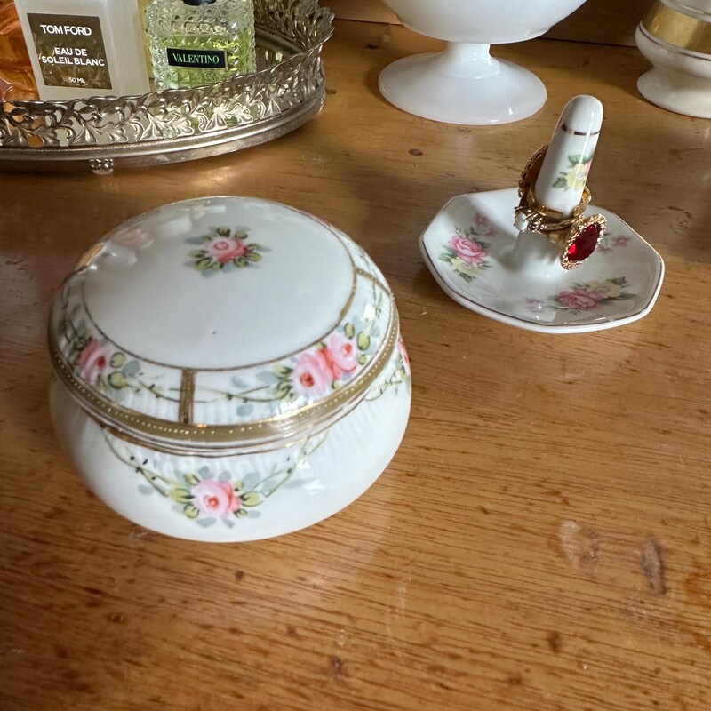 Vintage Powder Jar - Etsy