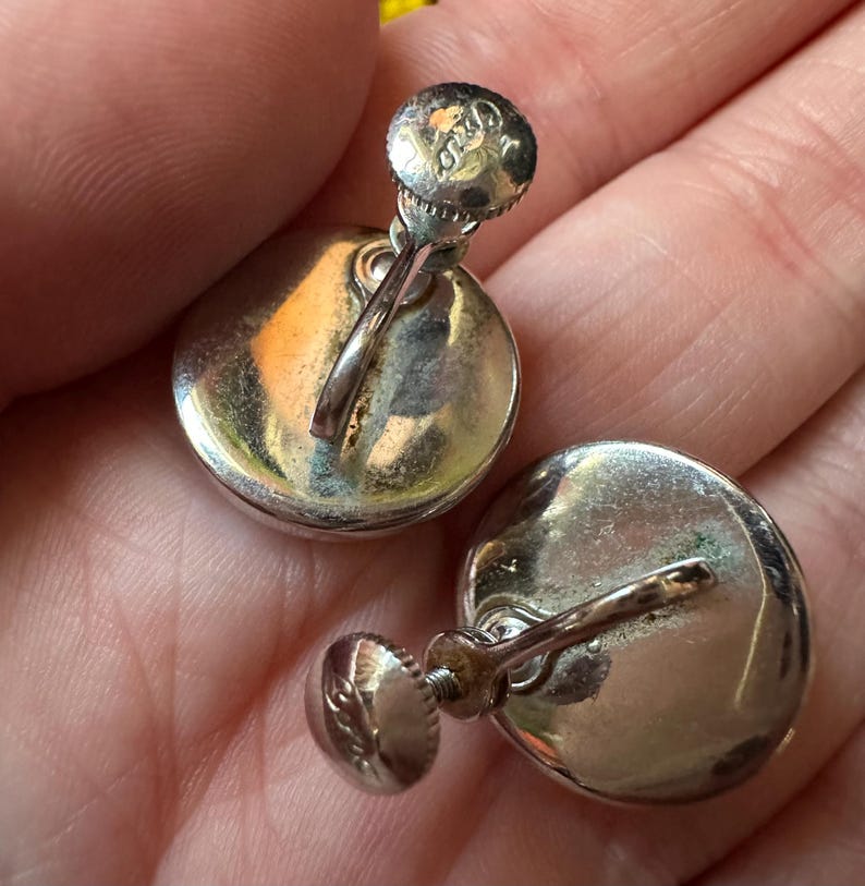 1940’s Coro Mustard Seed Lucite Dome WWII Era Earrings - Etsy