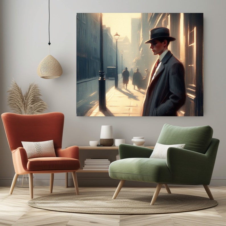 Sherlock Holmes in London Wall Art Print, Detective Decor, Literary ...