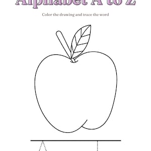 Alphabet Colouring Book,a to Z Colorbook,cute Coloring Book,kids ...