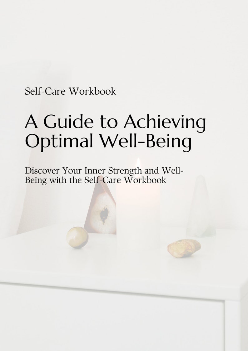 Well Being Template,self Care Book,self Care Planner,gratitude Journal ...
