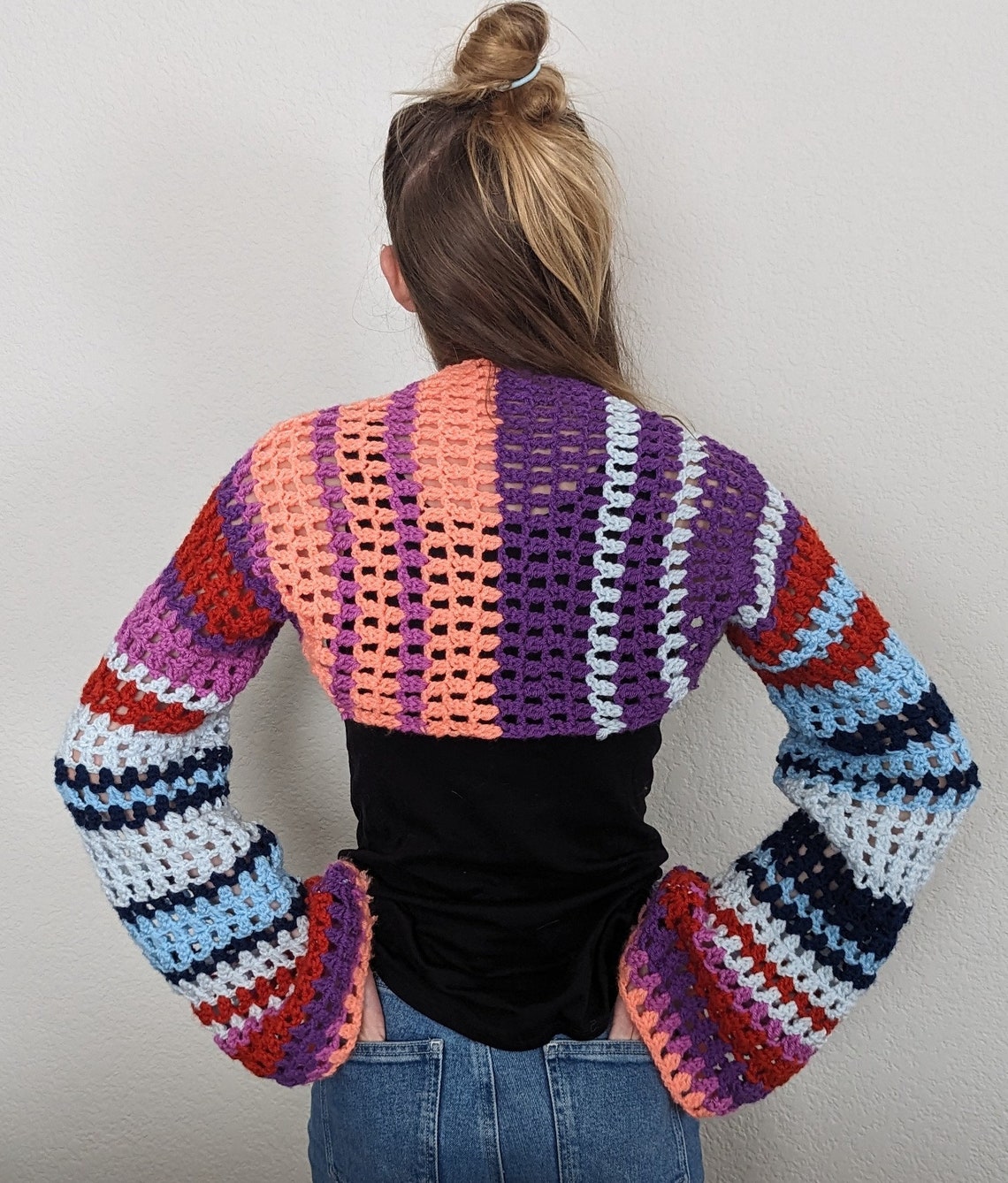 Crochet Pattern - Make Your Own Free People Gia Shrug With This Crochet ...