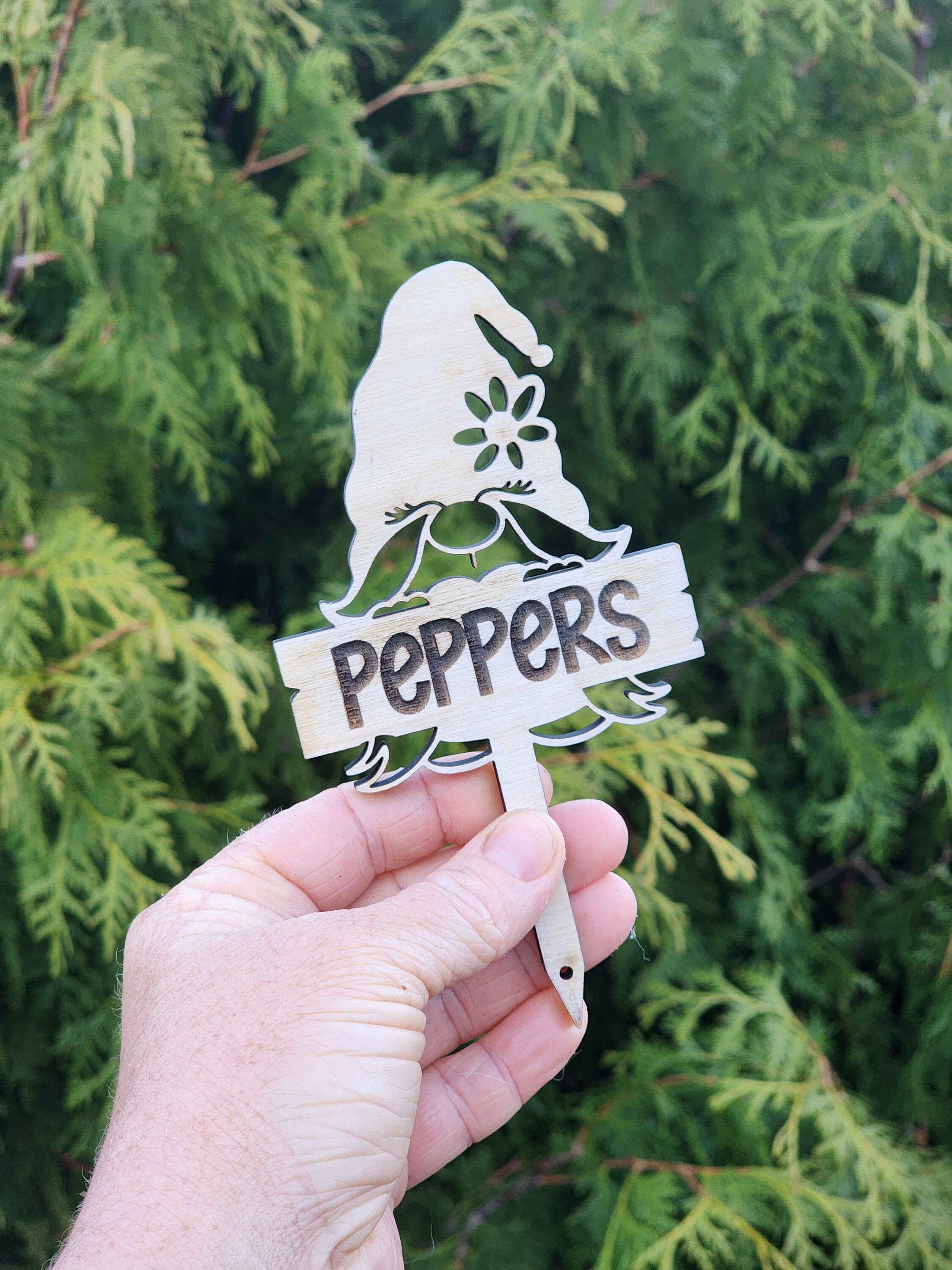 Vegetable Garden Stakes, Garden Gnome, Plant Markers, Vegetable Garden ...