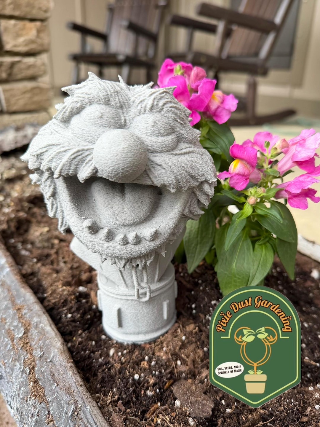 Animal Garden Statue Muppets Decor Flower Magic Characters Disney Epcot ...