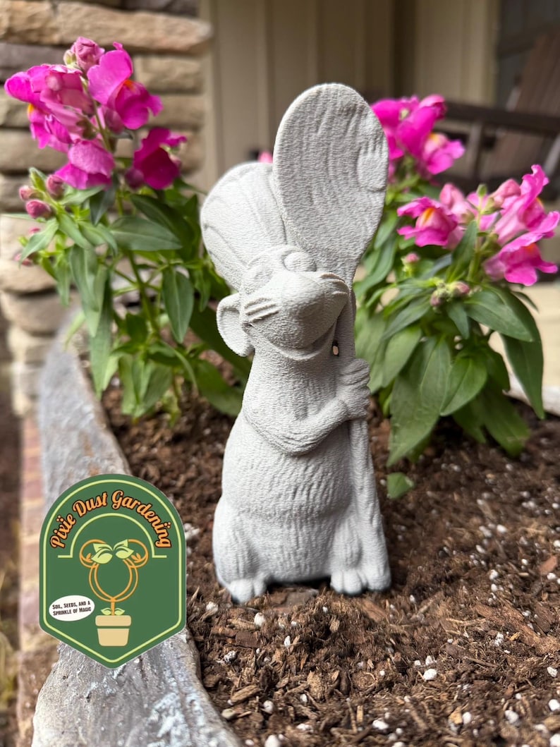 Remy Garden Statue Decor Flower Disney Gift Epcot Festival Home Outdoor ...