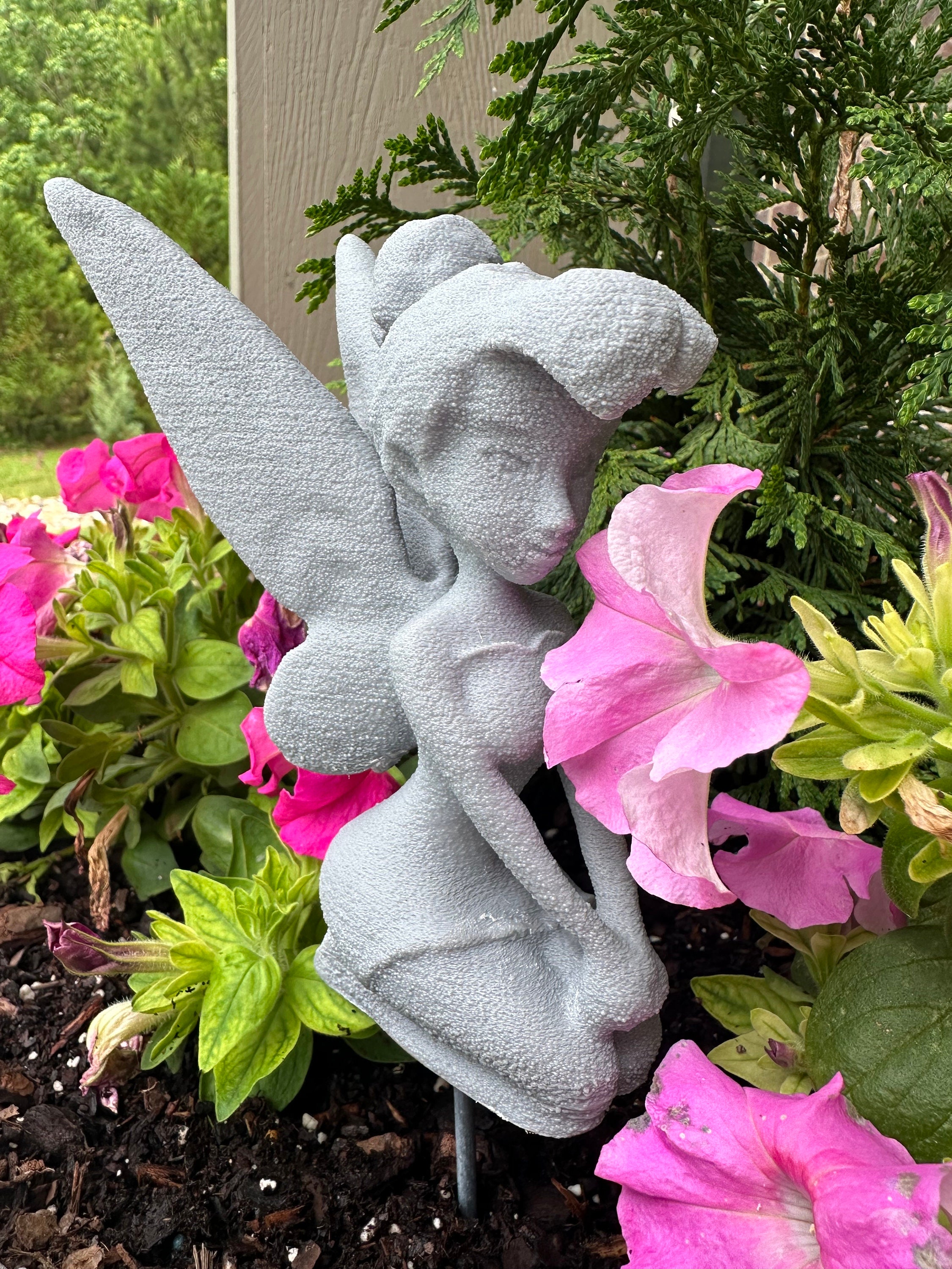 Tinkerbell Disney Garden Flower Statue Figure Decor Tink Fairy - Etsy