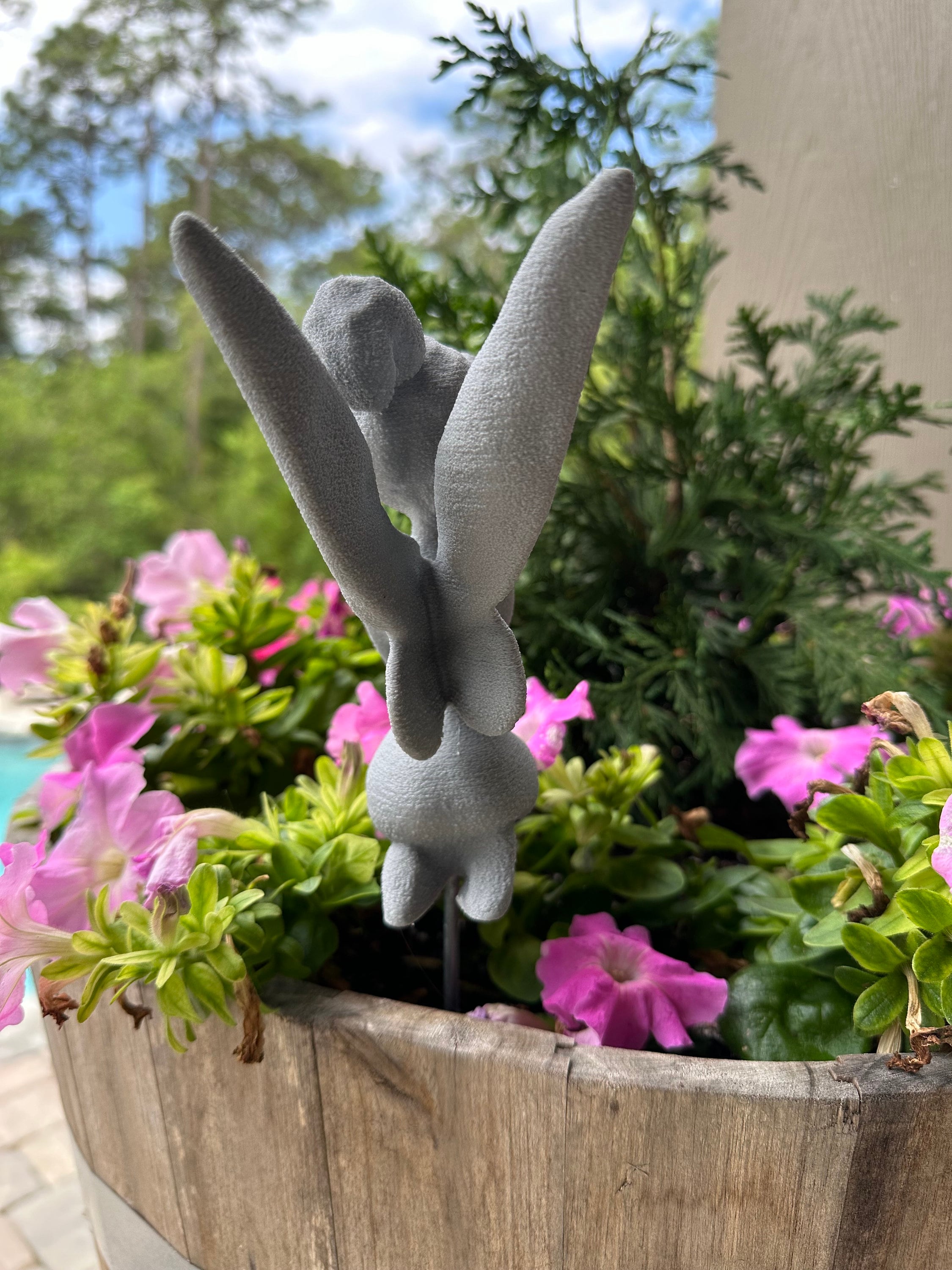 Tinkerbell Disney Garden Flower Statue Figure Decor Tink Fairy - Etsy