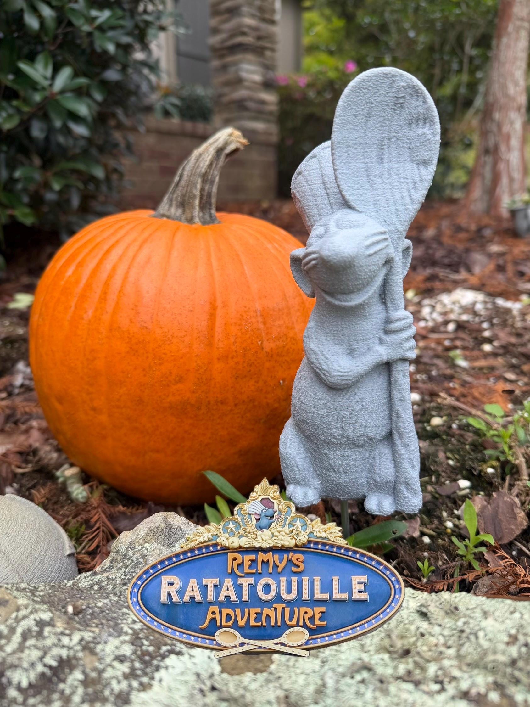 Remy Garden Statue Decor Flower Disney Gift Epcot Festival Home Outdoor ...