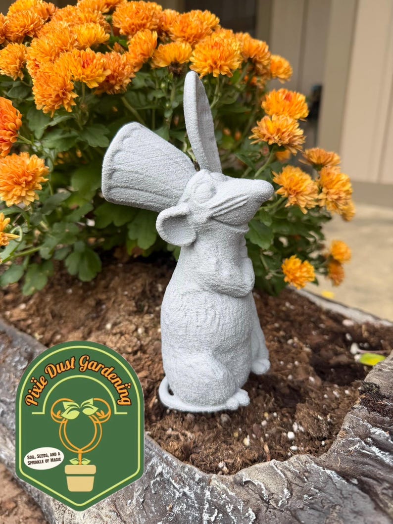 Remy Garden Statue Decor Flower Disney Gift Epcot Festival Home Outdoor ...