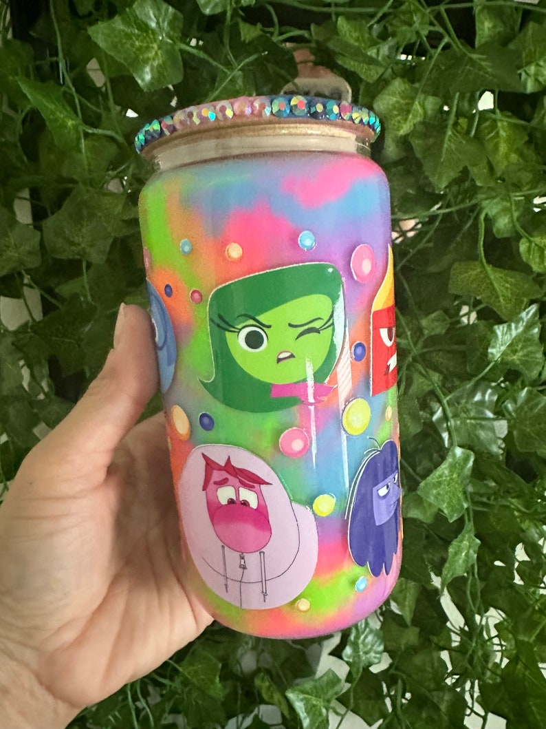 Inside Out 2 Goopy Glass Cup - Etsy