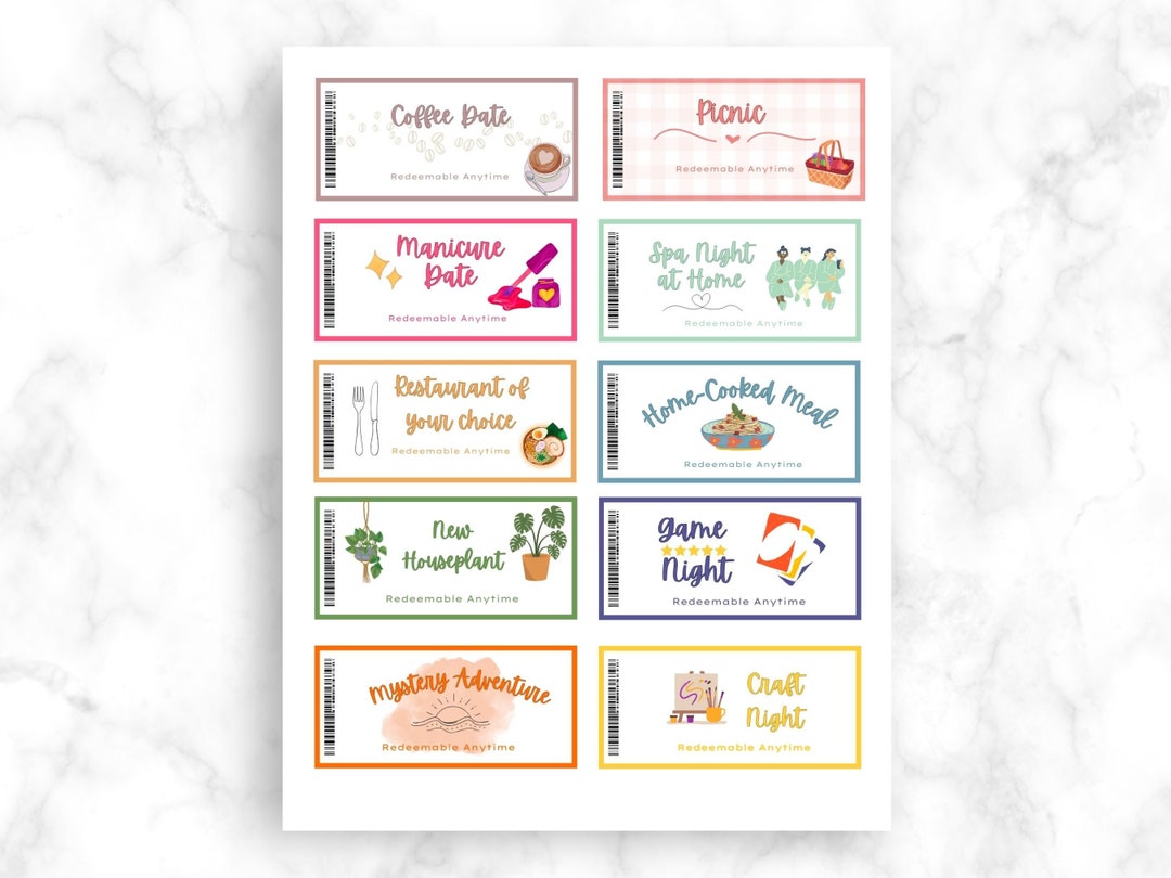 Friend/sister Coupons, Printable Coupons - Etsy