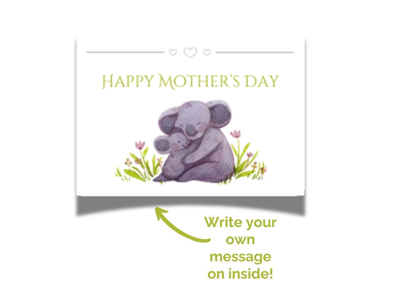 Koala Mother's Day Card, Printable Mother's Day Card - Etsy