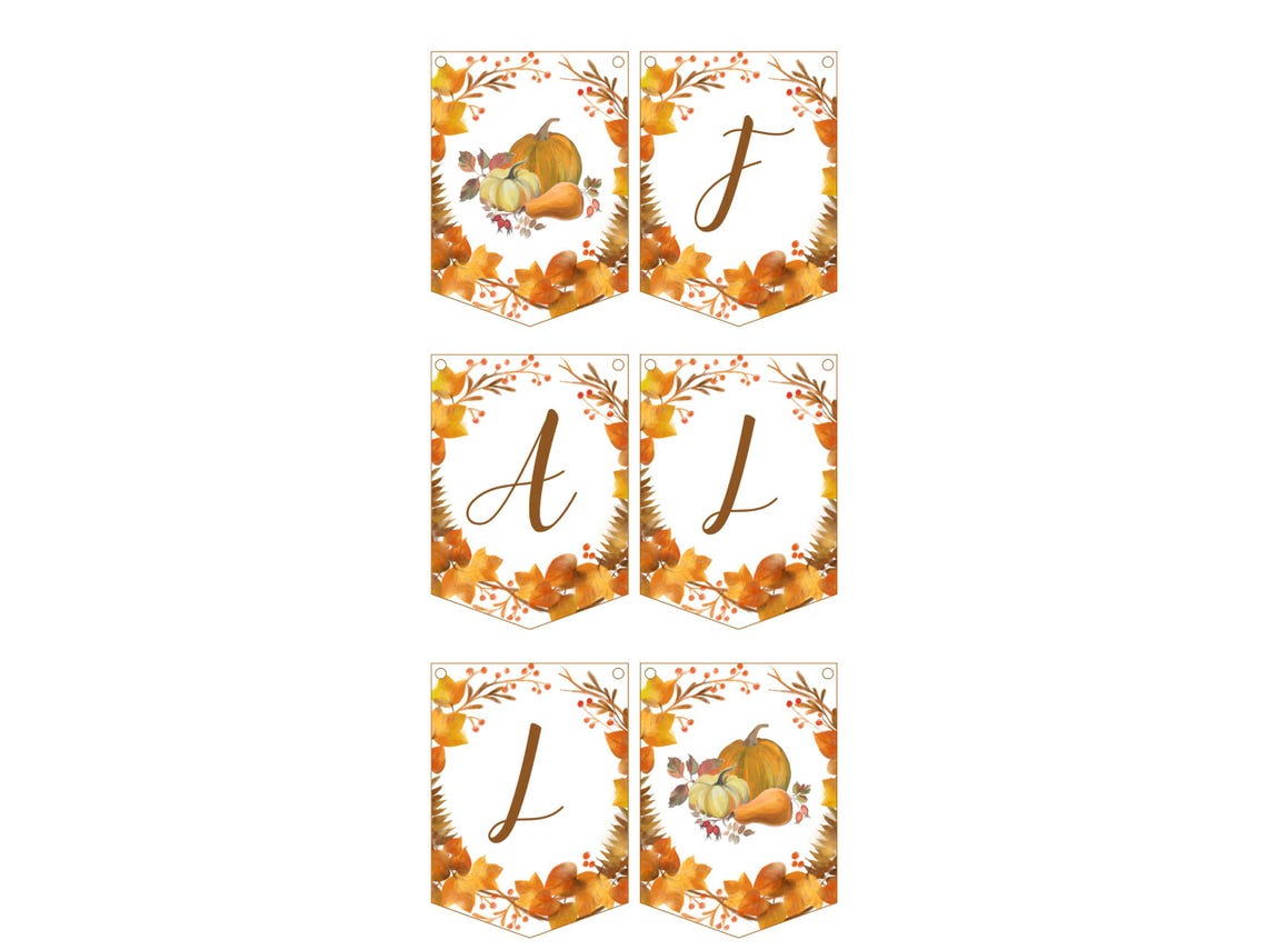 Fall Sweet Fall Banner, Printable Banner, Fall Banner - Etsy