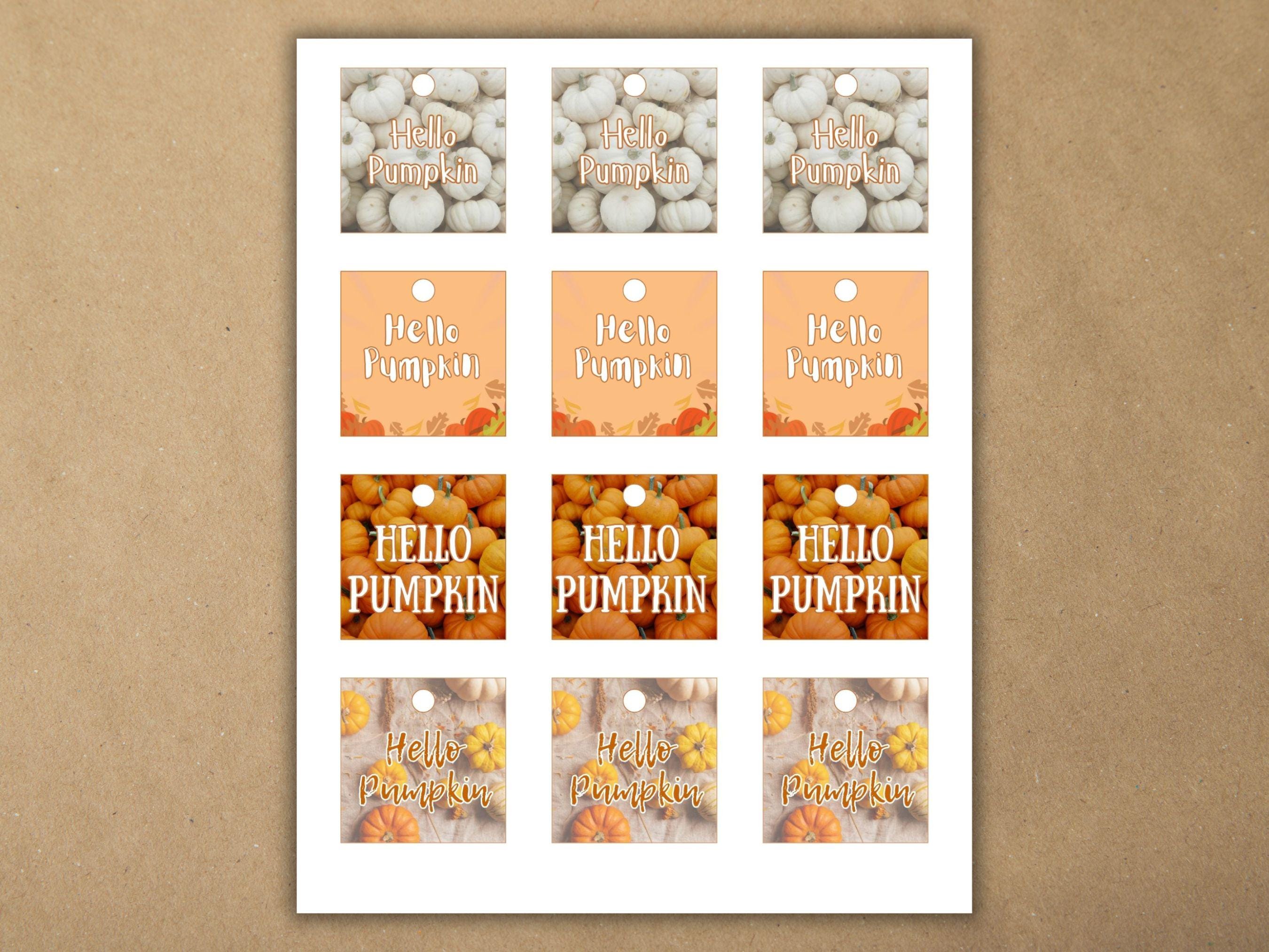 Hello Pumpkin Gift Tags, Printable Gift Tags, Fall Gift Tags - Etsy