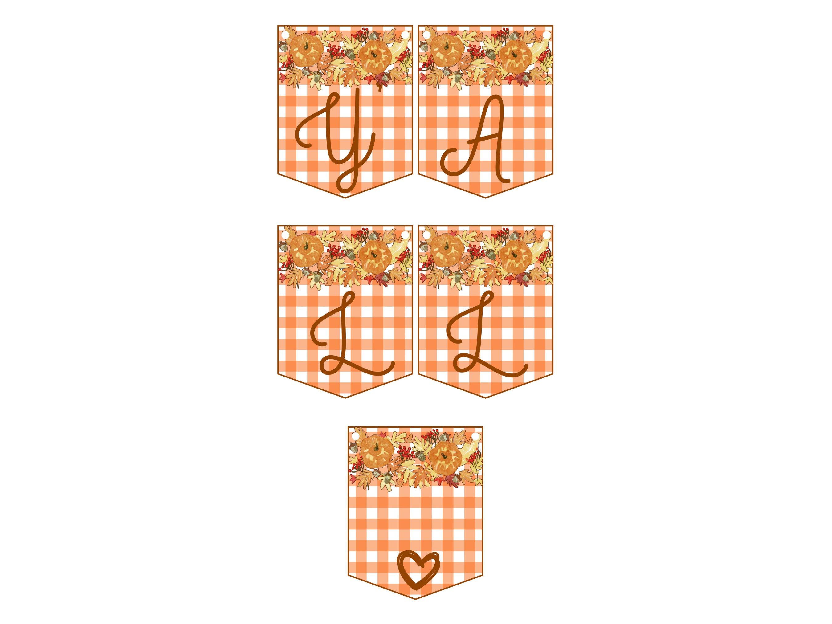 Happy Fall Y'all Fall Banner, Printable Banner, Fall Banner - Etsy