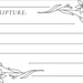 Bible Study Template and Scripture Memory Cards (B/W) - Etsy