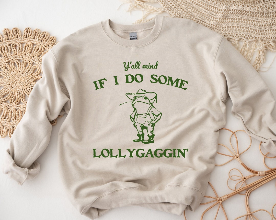 Y'all Mind If I Do Some Lollygagging' Retro T-shirt, Funny Frog and Toad Graphic Shirt, Vintage ...