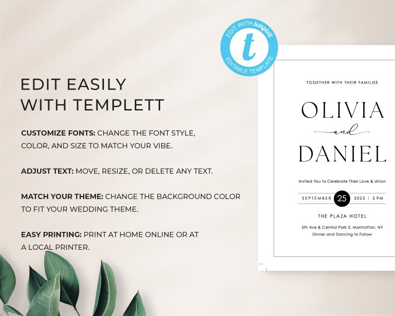 Elegant Wedding Invitation With Qr Code, Qr Code RSVP, Wedding ...