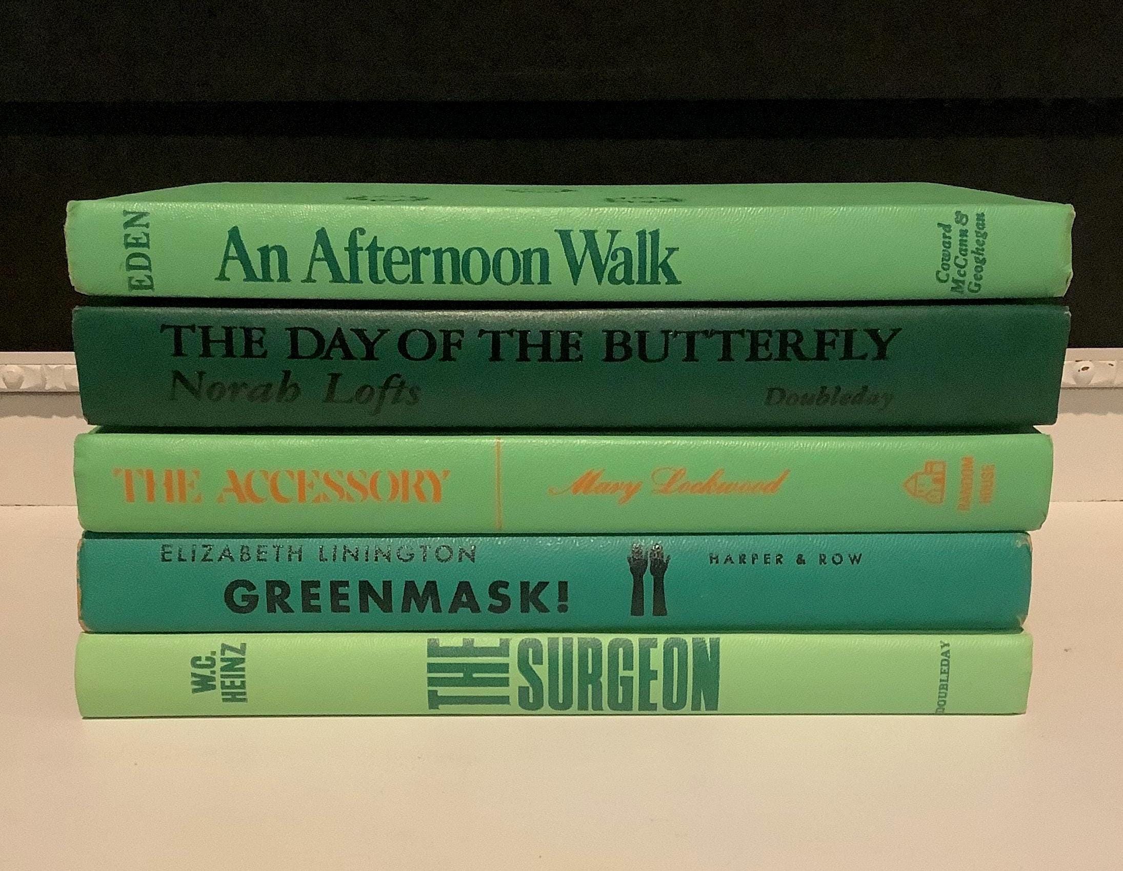 Retro Green, Mid Century Book Stack for Decor. - Etsy