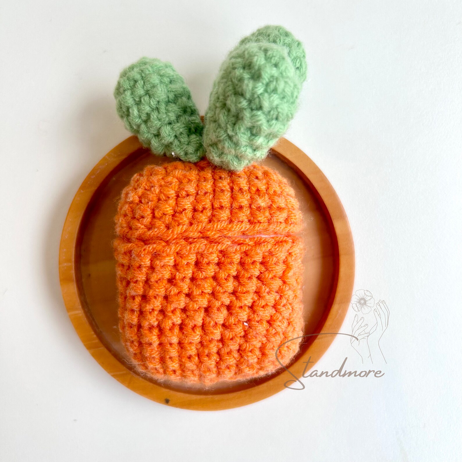 Crotchet Carrot AirPod Case AirPod Pouch Handmade Crotchet AirPod Case ...