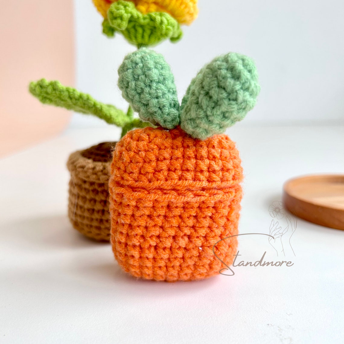 Crotchet Carrot AirPod Case AirPod Pouch Handmade Crotchet AirPod Case ...