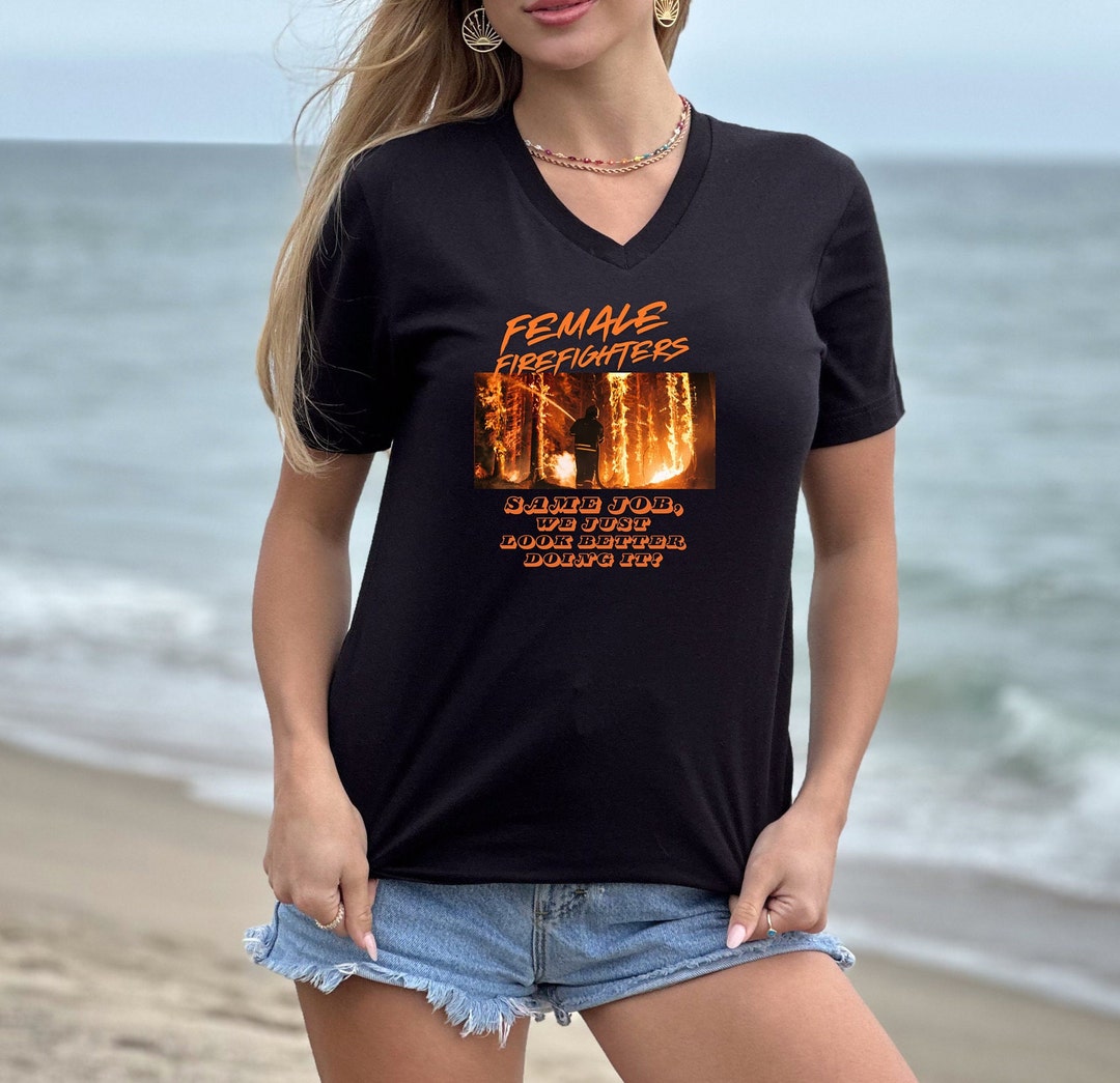 Wildland Firefighter Female Woman's the Myth Legend Forest Firefighter ...