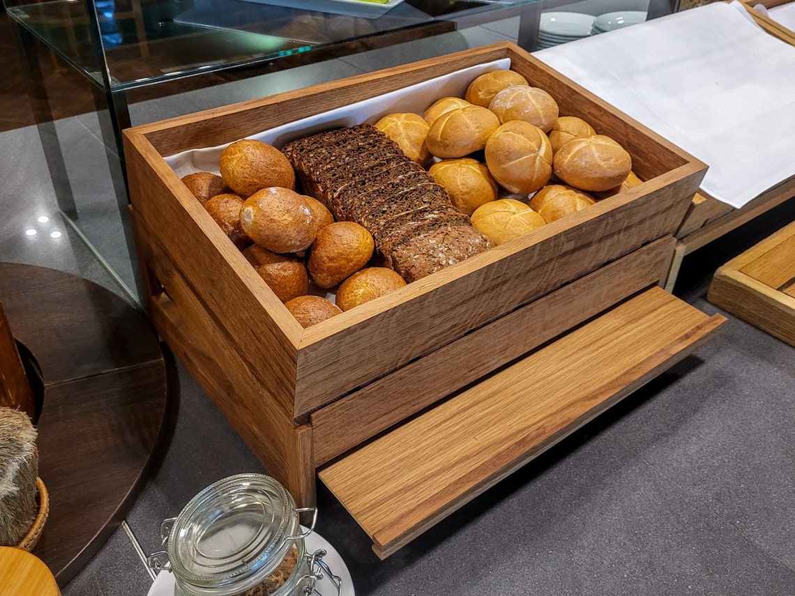 Wooden Fruit Box Case Pastry Display Wood Crate Bakery Dozen Wood Shelf ...