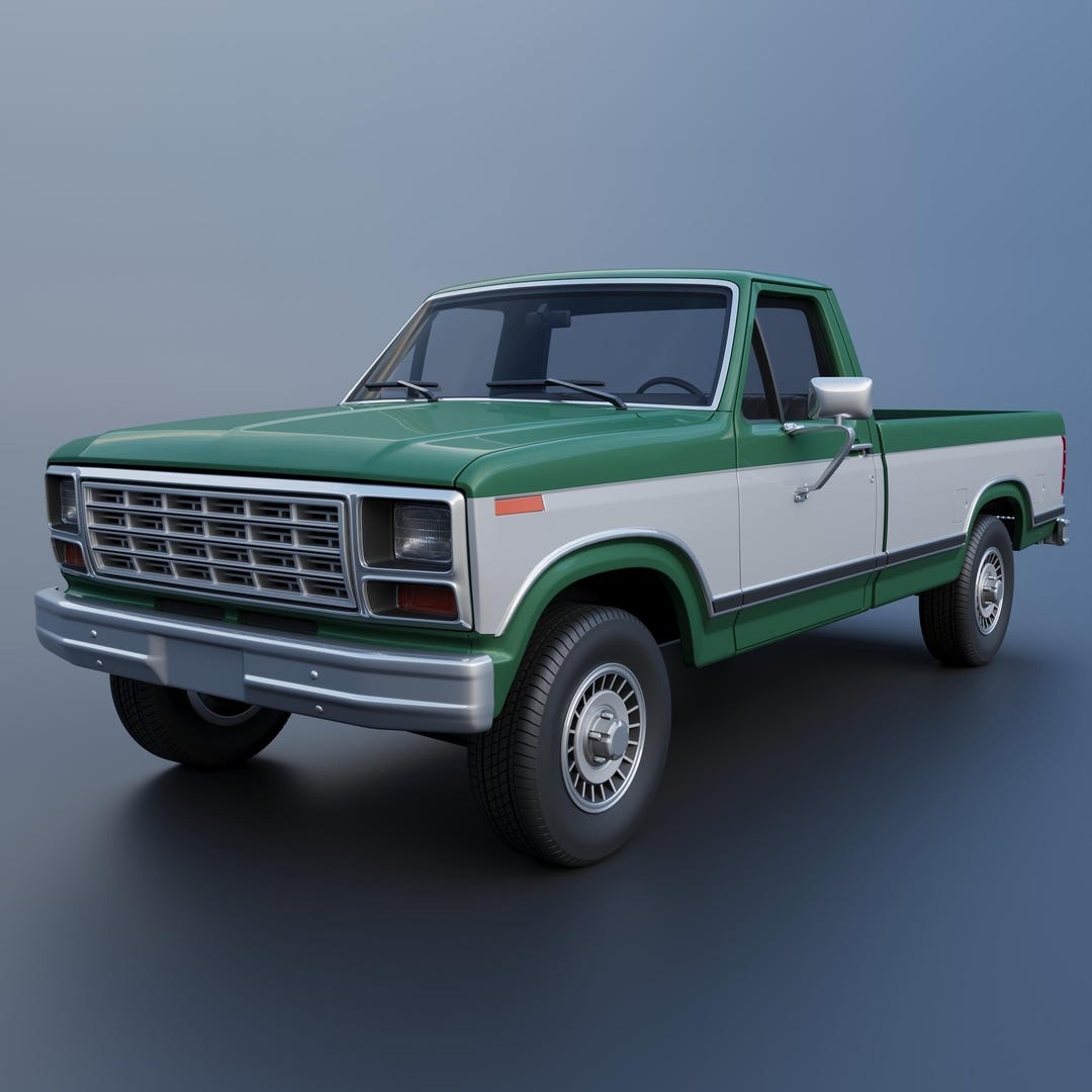 3d Printed 1980 Ford Pickup Truck F-150 Long Bed - Etsy
