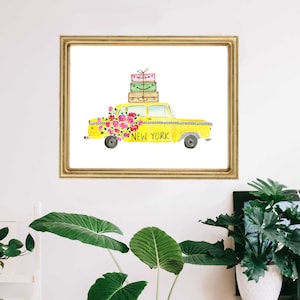 NYC Art NYC Print New York City Taxi Art Print New York Taxi Art Nyc ...