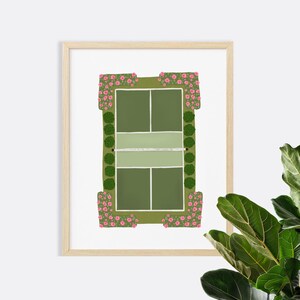 Pickleball Art Print | Pickleball Poster | Pickleball Print | Pastel ...