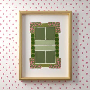 Pickleball Art Print | Pickleball Poster | Pickleball Print | Pastel ...