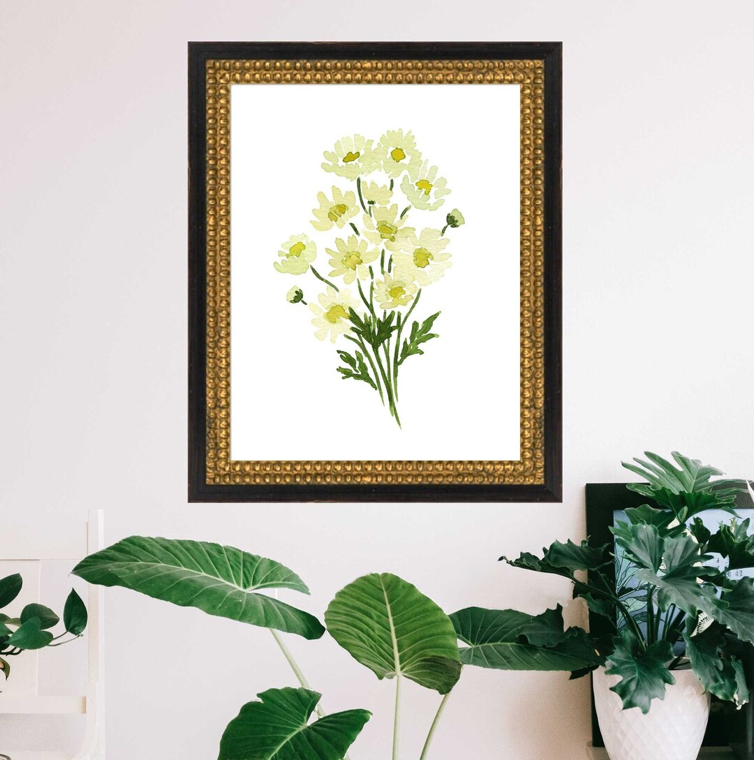 Daisy Print, Daisy Art, Daisy Painting, White Daisies Print ...