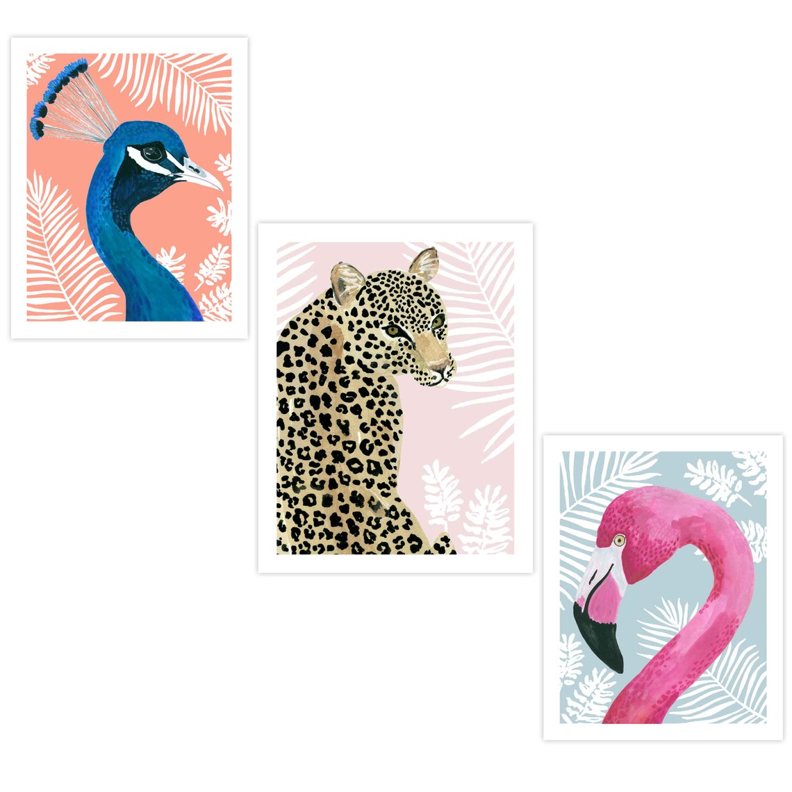 Leopard Leopards Tiger Cheetah Cat Jungle Tropical Illustration ...